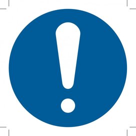 General Mandatory Action Sign (Sticker) - | Pictogrammenshop.nl
